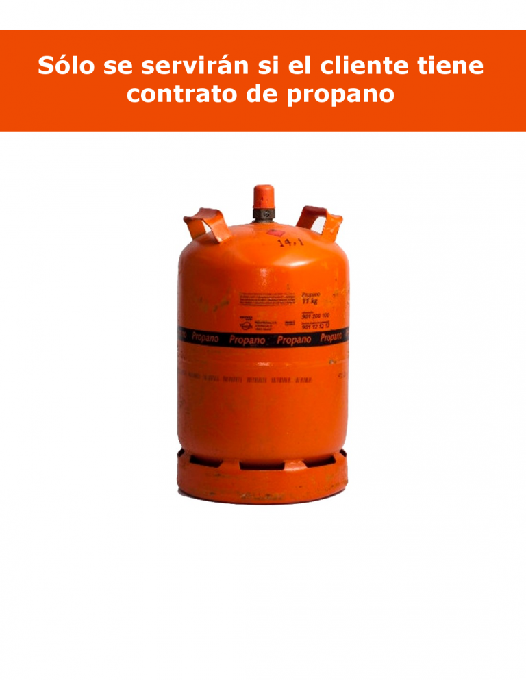 Propano Doméstico de 11 KG (UD 110) - Compostelana